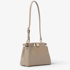 Fendi My Peekaboo Xs Dove Gray Leather Bag